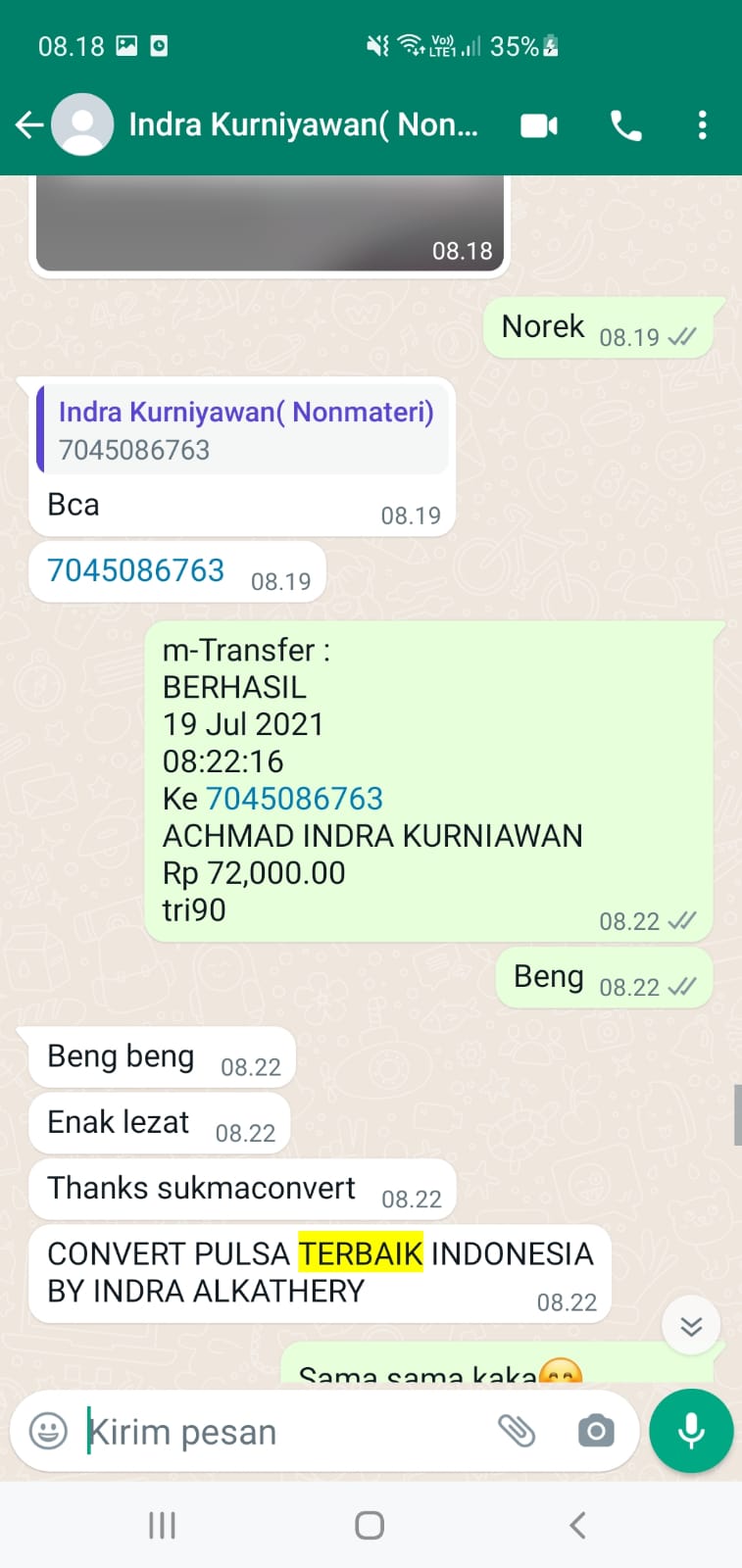 Convert Pulsa | Sukma Convert